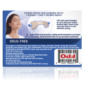 Breathe Right® Nasal Strips - Original beige colour