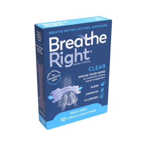 Breathe Right® Nasal Strips - Sensitive Clear